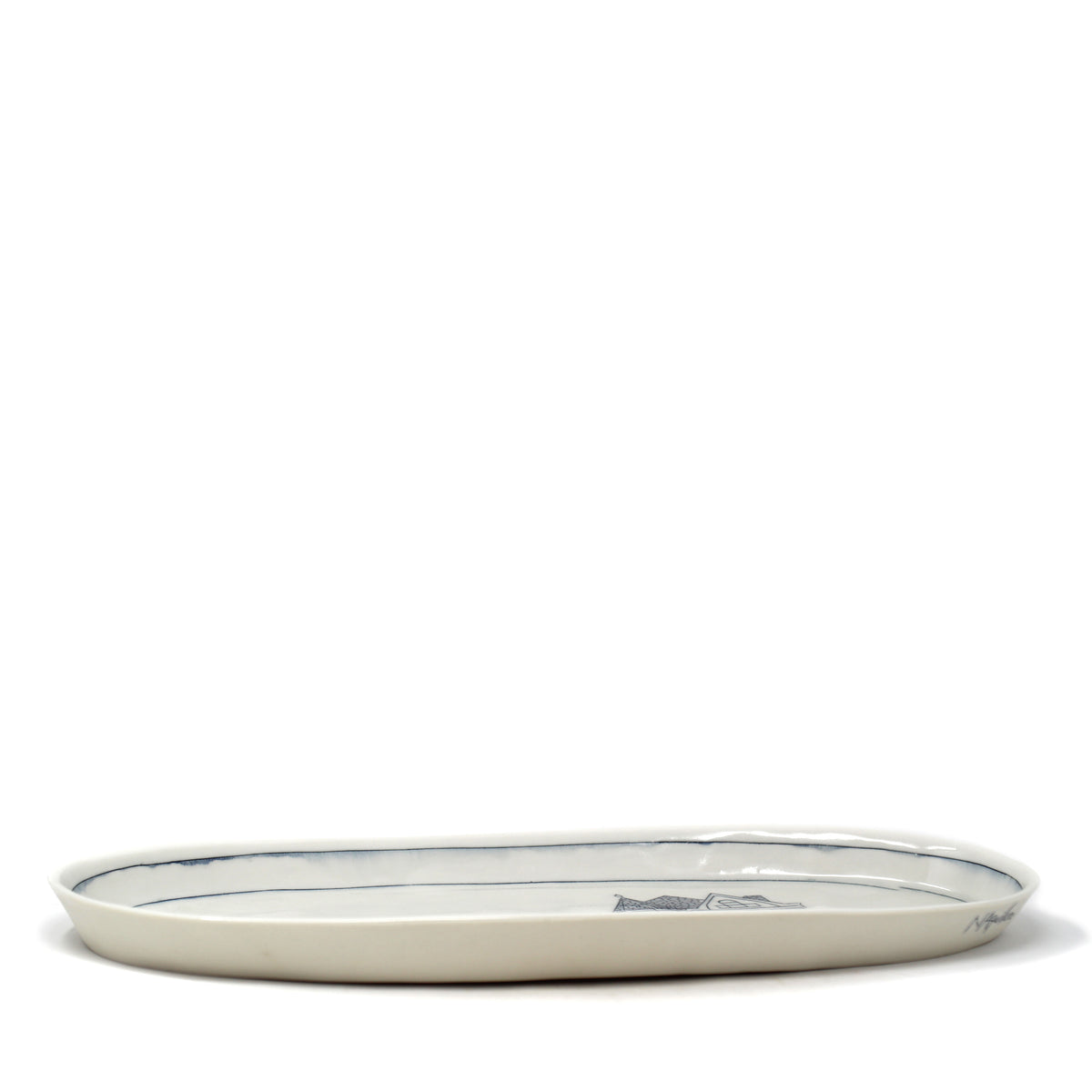 Extra Large Oval Dish: House – Handcrafted Shop